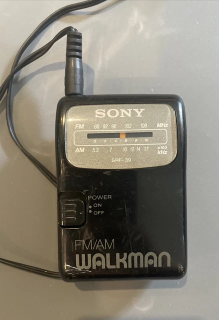 RADIO PORTABLE SONY Walkman FM/AM SRF-39 avec clip de ceinture testé ...