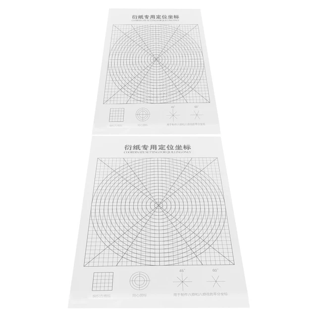2PCS PLASTIC QUILLING Sheet Quilling Positioning Sheet Paper Quilling £ ...