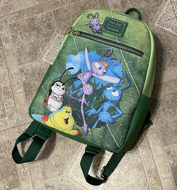 LOUNGEFLY DISNEY PIXAR A Bug's Life Leaf Mini Backpack Exclusive £54.96 ...