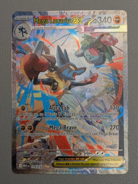 POKÉMON TCG MEGA Evolutions Mega Lucario EX SIR 179/132 NM - Pack Fresh ...