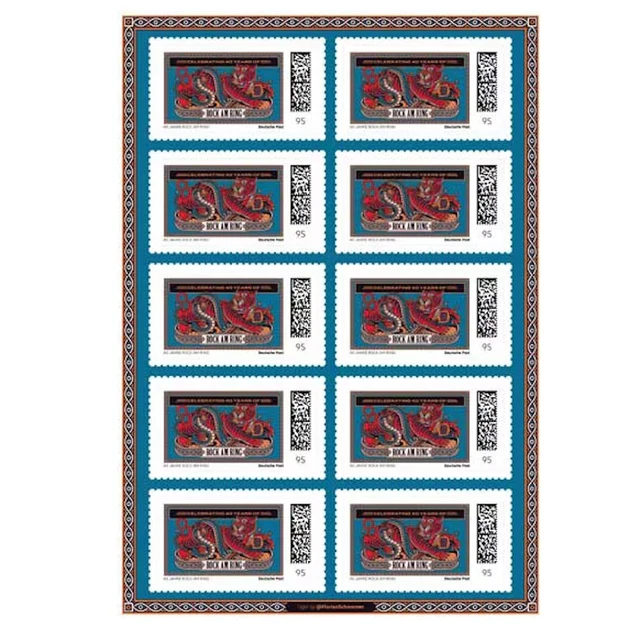 10 STAMPS 40 Years Rock am Ring 2025 Limited Special Edition Unstamped ...