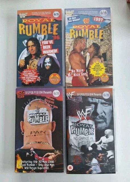 WWF ROYAL RUMBLE 1996 1997 1998 1999 Coliseum Video VHS WWE Wrestling £29.80 - PicClick UK