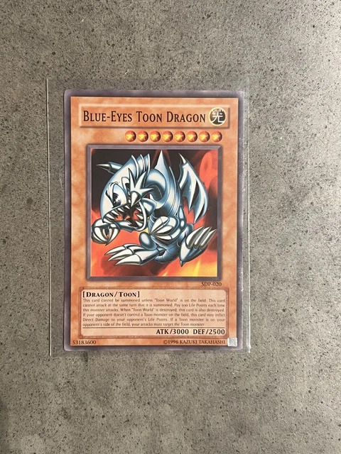CARTE CARD YU-GI-OH Konami 1996 Edition Blue-Eyes Toon SDP-020 Tres Bon Etat En EUR 4,90 ...