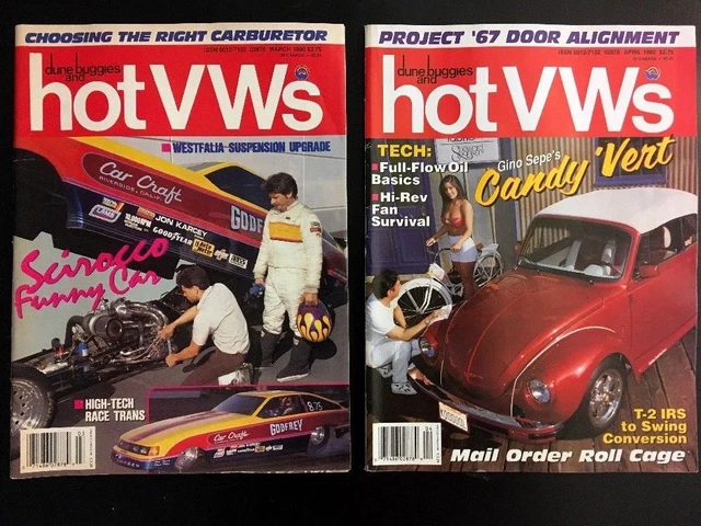 VINTAGE CAR MAGAZINE Lot Dune Buggies Hot VWs March 1990 April 1992 ...