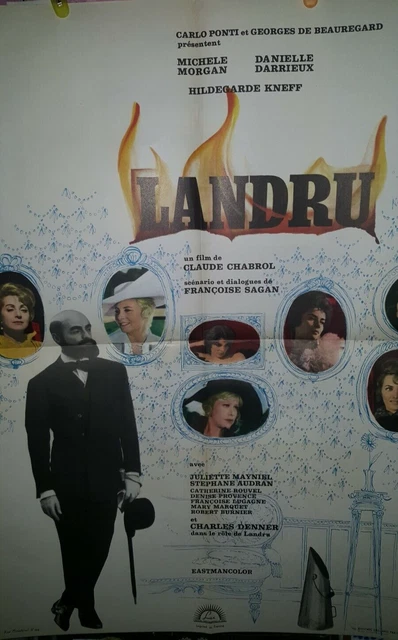 &LANDRU& MICHÈLE MORGAN, D. Darrieux, Claude Chabrol..1963- affiche ...
