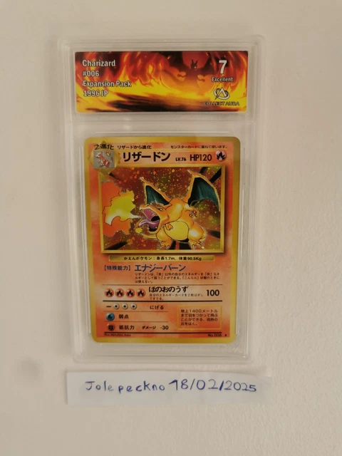 TITRE DRAC : Dracaufeu/ Charizard PSA 6 Japanese basic Holo 1996 EUR 25,50 - PicClick FR