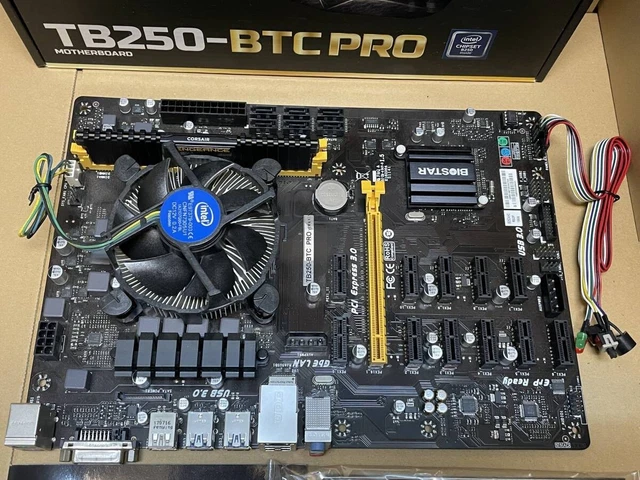 MOTHERBOARD BIOSTAR TB250-BTC PRO (CPU+RAM included) £142.34 - PicClick UK