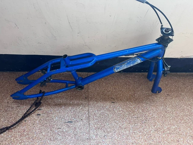 OLD SCHOOL BLUE Freestyle BMX Frame And Forks And Giro Gt Haro Skyway ...