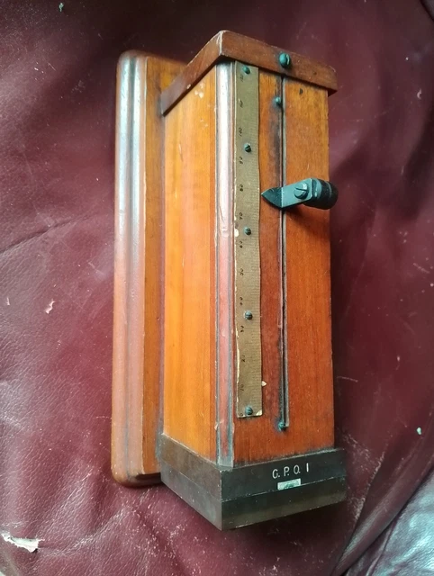 GPO WOODEN PHONOMETER Telephone? Sold as Seen/Untested £20.00 - PicClick UK