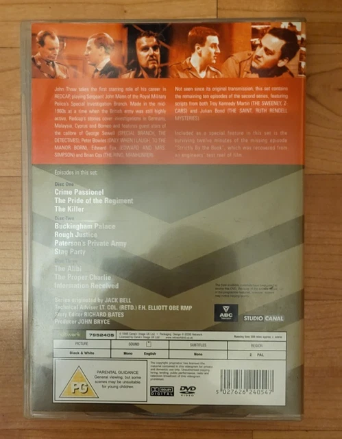 REDCAP SERIES TWO 2 Dvd John Thaw Uk Region 2 £16.14 - PicClick UK