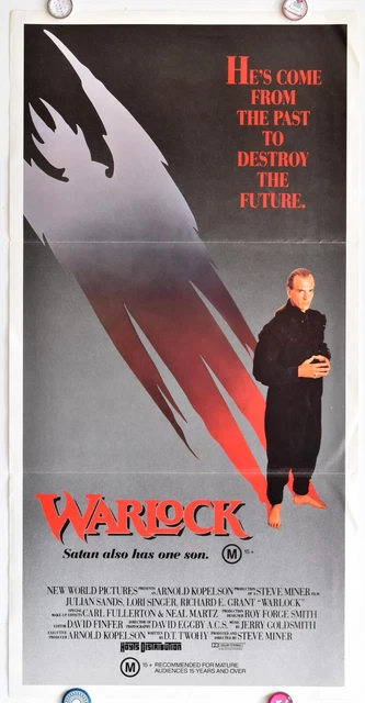WARLOCK ORIGINAL 1989 Australian cinema daybill movie poster $45.00 ...