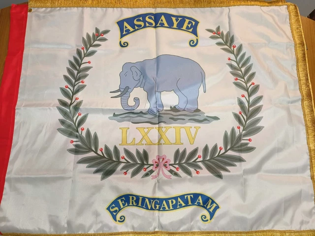 THE ROYAL HIGHLAND Fusiliers Assaye Ceremonial colour flag. £60.00 ...