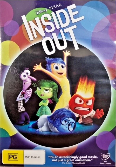 INSIDE OUT (DVD, 2015) Disney & Pixar, Region 4 PAL - Like New $10.00 ...