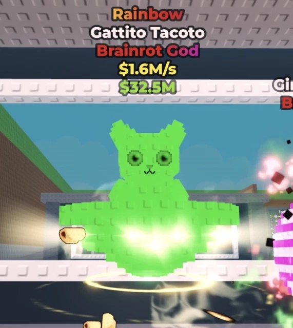 🐈ROBLOX STEAL A BRAINROT *1.6M/s RAINBOW GATTITO TACOTO* BRAINROT GOD🌈 ...