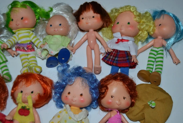 VINTAGE STRAWBERRY SHORTCAKE Mini Dolls American Greetings 1979 Lot of ...