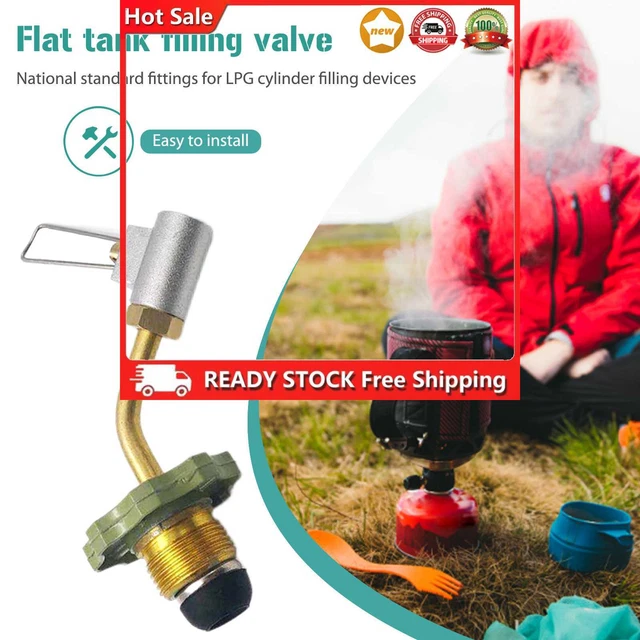 COPPER FLAT GAS Tank Filling Valve Useful Butane Inflation Valve ...