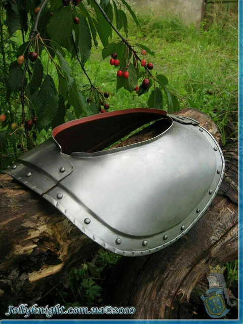 HALLOWEEN MEDIEVAL NECK Guard Steel Adam Gorget Armor LARP Cosplay ...