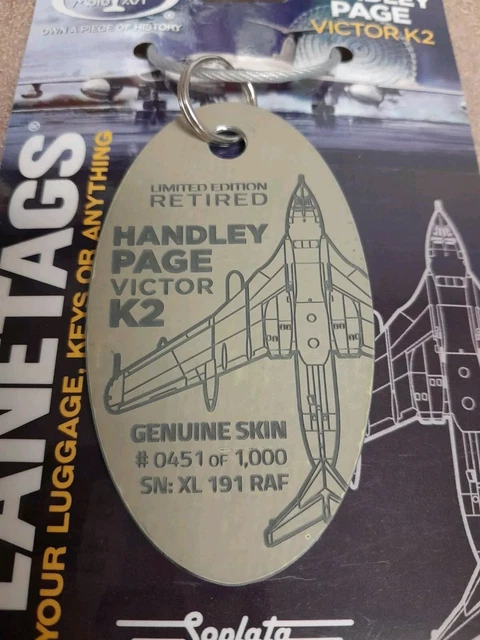 RARE HANDLEY PAGE Victor Aircraft Skin Plane Tag / Planetags £141.47 ...