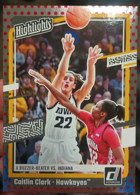 2024 PANINI DONRUSS Caitlin Clark Collection Highlights HyVee Red Dot ...