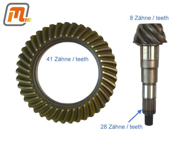 FORD TRANSIT MK6 Rear Axle Bevel Wheels Set Ratio 1:5.13 Non Dana Axle ...