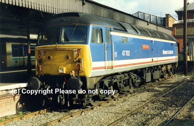 BRITISH RAILWAY DIESEL LOCOMOTIVE PHOTO NSE CLASS 47 No 47707 AT ...