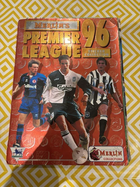 1996 MERLINS PREMIER League Football Sticker Book 100% Complete ...