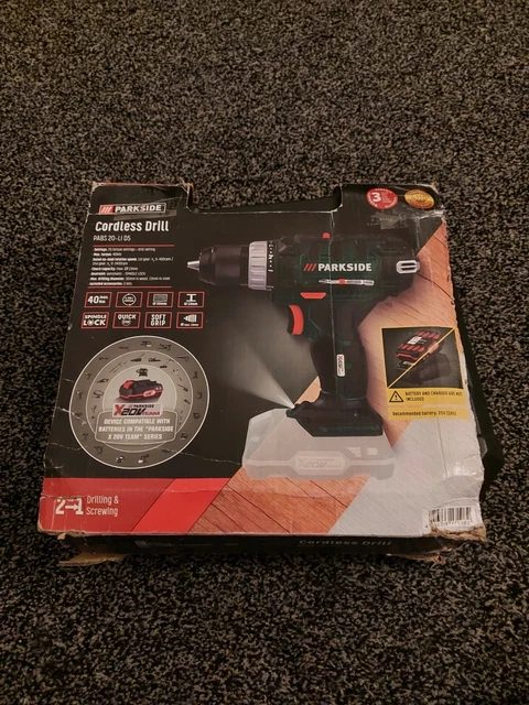 PARKSIDE 20V CORDLESS Drill PABS 20-Li D5 With 2Ah Battery No Charger ...