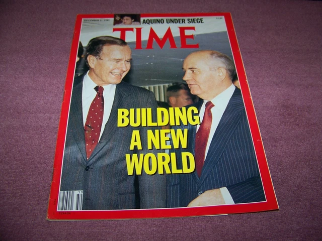 TIME MAGAZINE VINTAGE 1989 George Bush & Mikhail Gorbaciov Summit ...