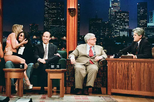 ADULT FILM ACTRESS Janine Lindemulder On Leno 1995 Old Television Photo ...