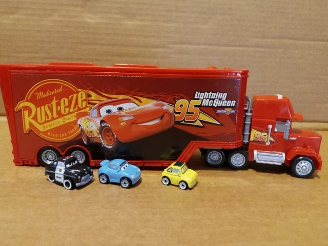 DISNEY PIXAR LIGHTNING McQueen 95 Mack Semi Rust-eze 2017 + 3 cars EUR ...