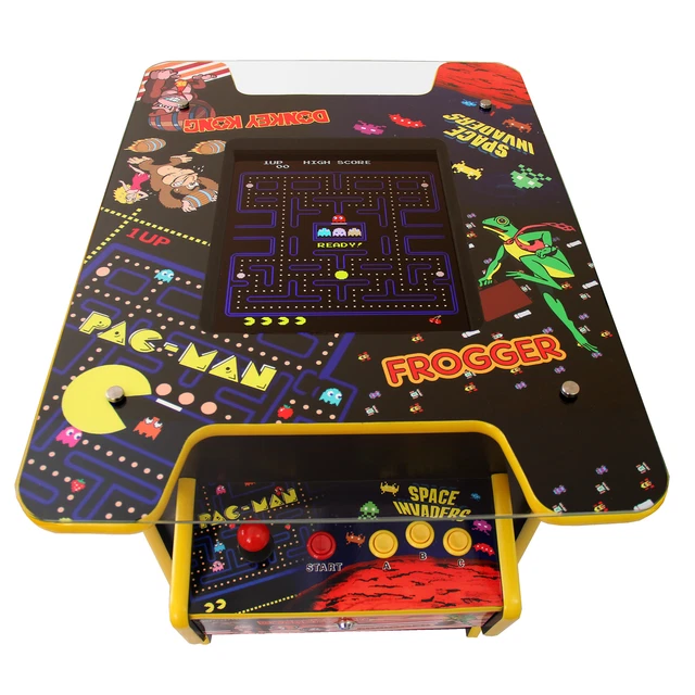 ARCADE MACHINE 60 Retro Games Free Play/Coin Gaming Classic Cocktail ...