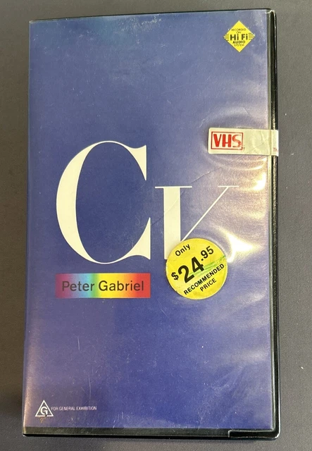VHS VIDEO TAPE PETER GABRIEL CV Small Box Hi Fi Music TESTED £3.67 ...