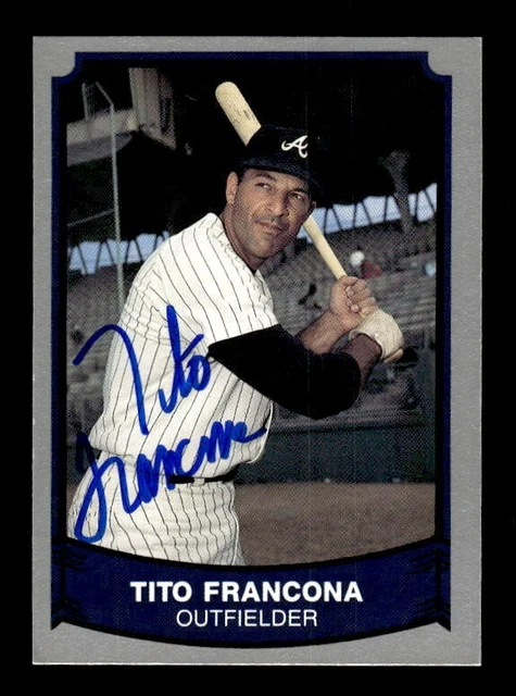 AUTOGRAPHE TITO FRANCONA Signé 1989 Pacific Baseball Legends Ii #133 ...