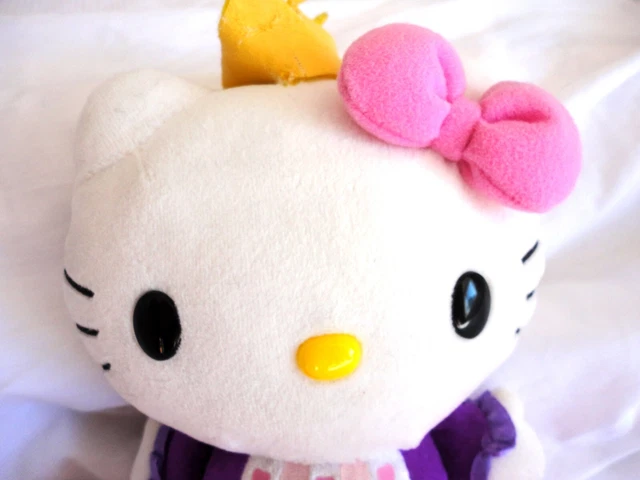 HELLO KITTY PINK Princess Plush Toy - Near Mint/Excellent Condition £9. ...