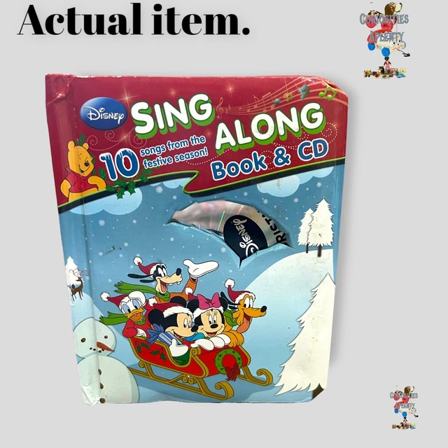 DISNEY SING ALONG Book & CD 10 Songs Christmas £10.00 - PicClick UK