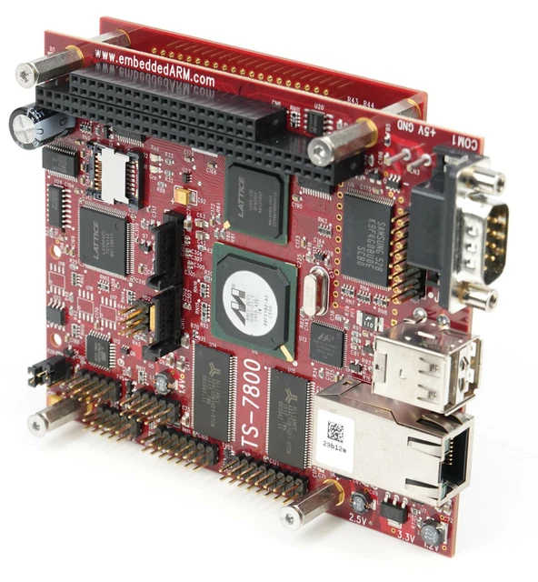 TECHNOLOGIC SYS. TS-7800 Single Board + TS-ETH2 Dual 10/100 Ethernet ...