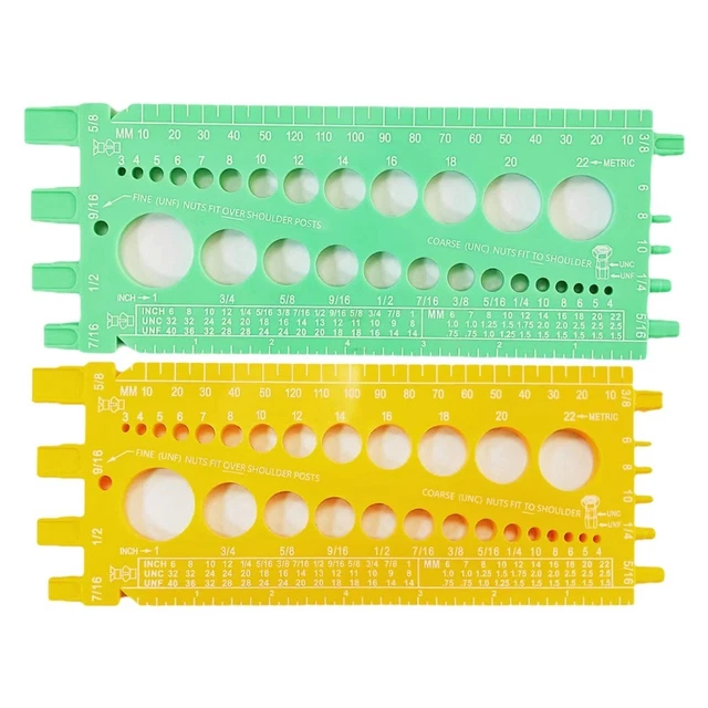 FOR METRIC AND Imperial Fasteners Measuring Tool for Automotive Repairs ...