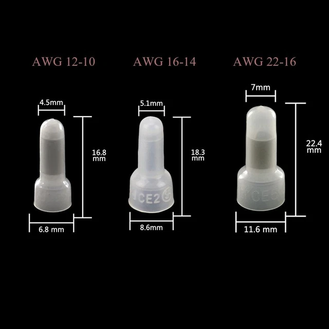 SCREW CLAMP NIPPLE Pressure Line Cap Terminals Wire Connector Closed ...