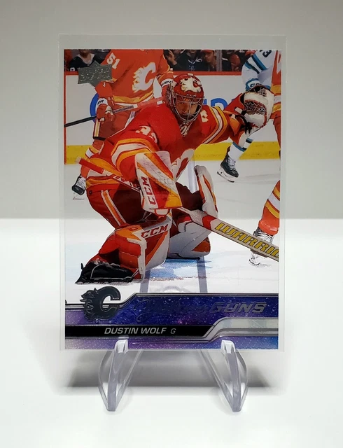 DUSTIN WOLF 2023-24 Upper Deck Hockey Clear Cut Young Guns Rookie #210 ...