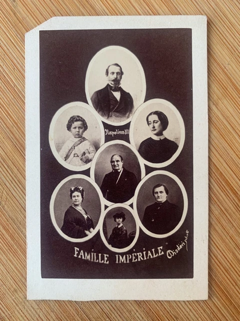 PHOTO CARTE CDV Portrait famille impériale 1860 Napoléon III Disderi ...