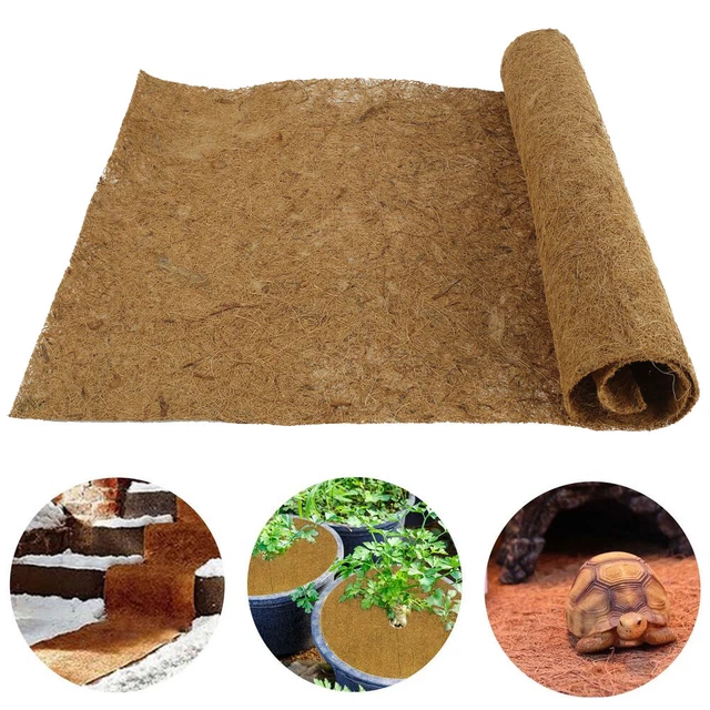 PET TERRARIUM LINER Reptile Coconut Fiber Mat Substrate Chamelon Turtle ...