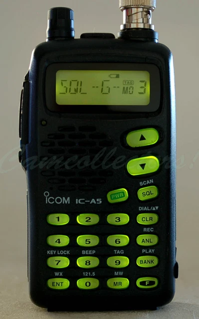 ICOM IC-A5 VHF Air Band portable Handheld Transceiver. Excellent ...