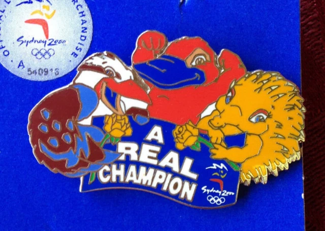 2000 SYDNEY OLYMPIC Games Mascots Olly Syd Millie Pin A Real Champion ...