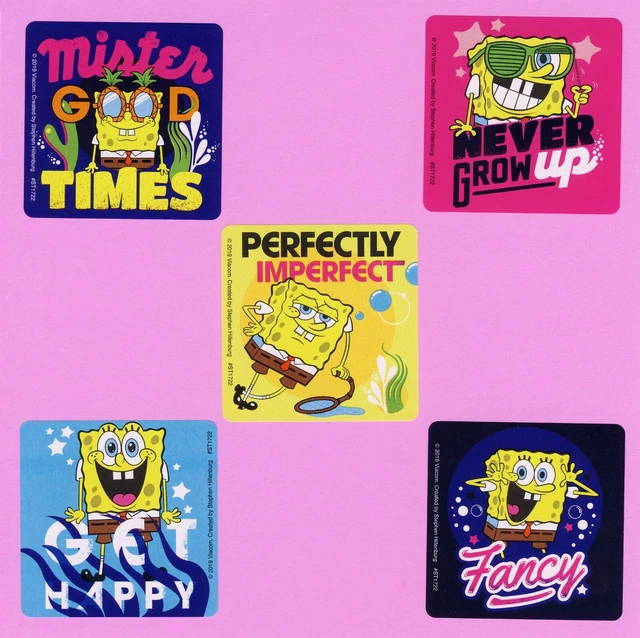 10 SPONGEBOB SQUAREPANTS Good Times - Large Stickers - Party Favors ...