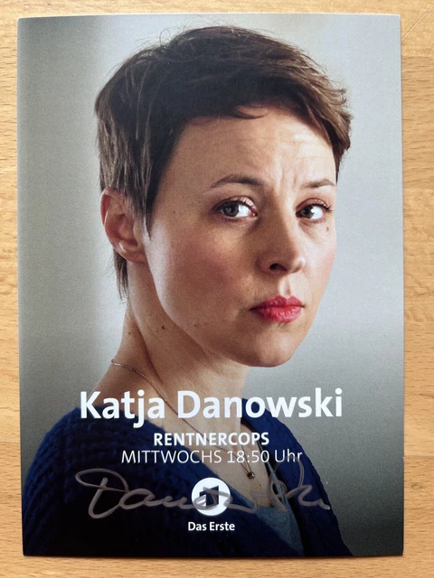 KATJA DANOWSKI AK ARD Die Rentnercops Autogrammkarte original signiert ...