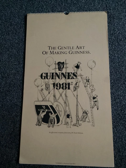 VINTAGE GUINNESS CALENDAR 1993 The Gentle Art Of Making Guinness £10.79 ...