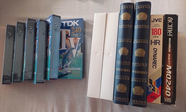 VHS MINI DV cassettes VHS-C adapter cassettes cleaners Video 8 Hi8 CD ...