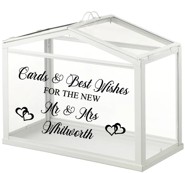 PERSONALISED WEDDING POST Box Card Decals Stickers Labels for Ikea ...