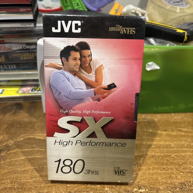 JVC SX180 HIGH Performance Blank VHS Video Cassettes New Sealed 180 ...