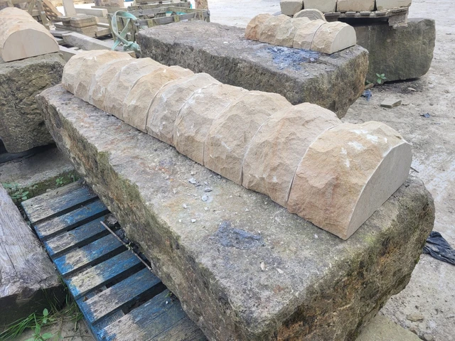 STONE ROUND TOP Coping / Wall Topper £25.00 - PicClick UK